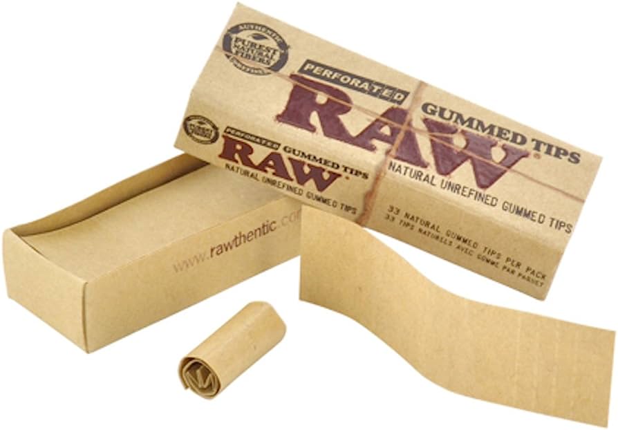RAW Gummed tips with perforation – Royal Vape Robson